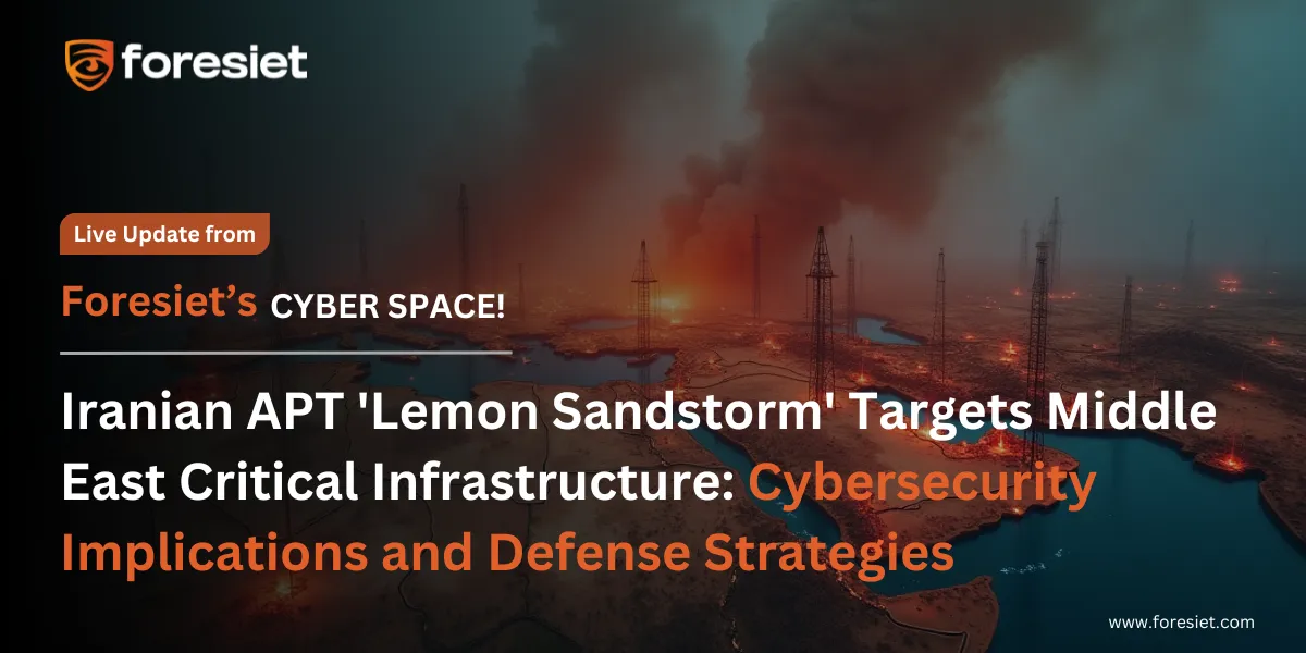Iranian APT 'Lemon Sandstorm' Targets Mideast CNI
